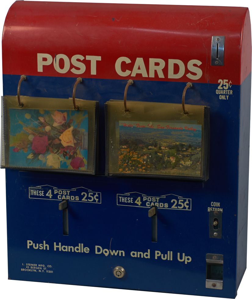 25 Cent L. Steiner 2-Selection Mailbox Postcard Vending