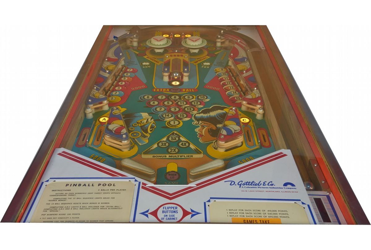 25 Cent D. Gottlieb & Co. "Pinball Pool" Pinball Arcade