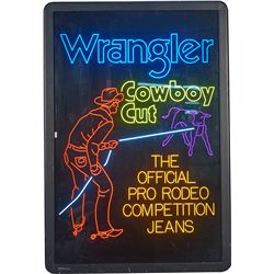 Wrangler Cowboy Cut Jeans Light-Up Box Sign