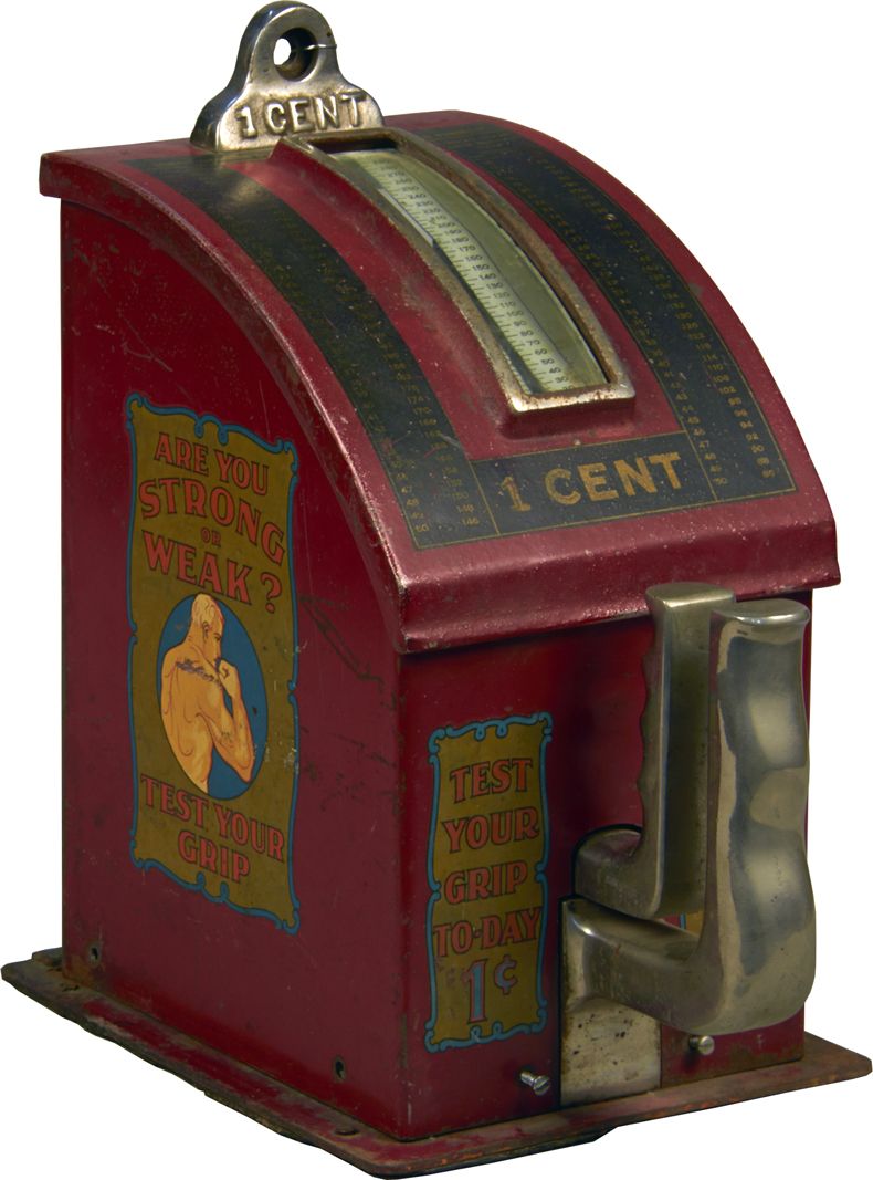 1 Cent Gottlieb Countertop Grip Strength Tester Machine