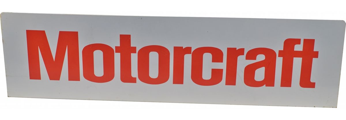 "MOTORCRAFT" Dealer Tin Advertisement Display/Mar