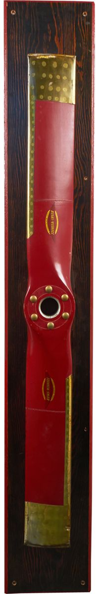 Banks-Maxwell Red Wood & Metal Airplane Propeller