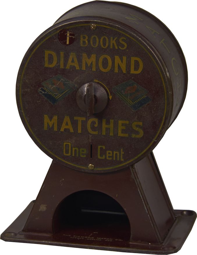 1 Cent Diamond Match Book Countertop Vending Machine 1 Cent Diamond Match Book Countertop Vending Machine