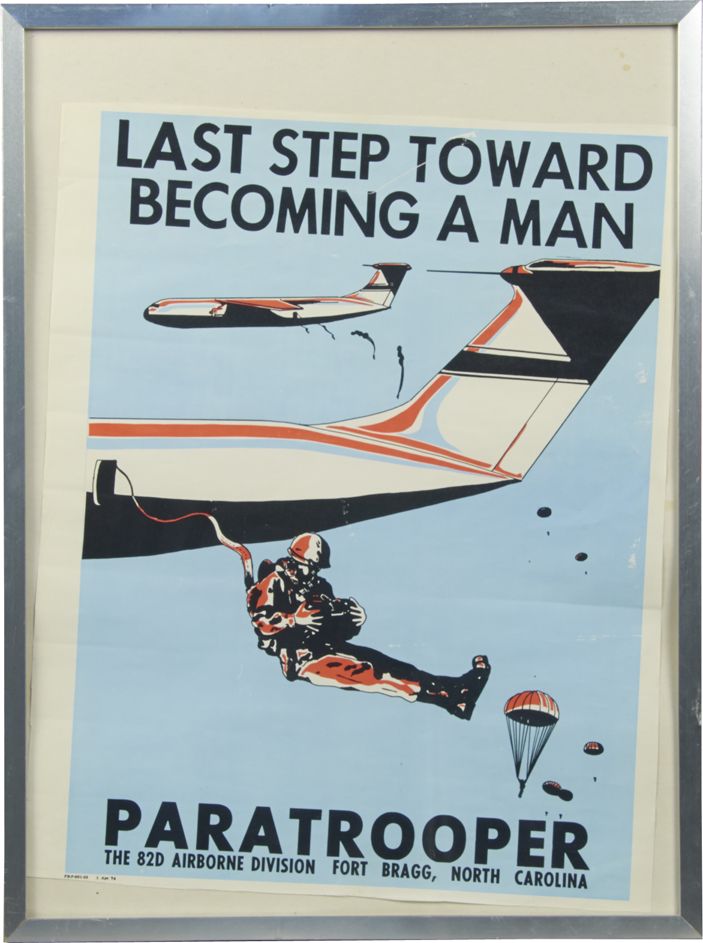 Paratrooper "Last Step Toward Becoming A Man" Poster