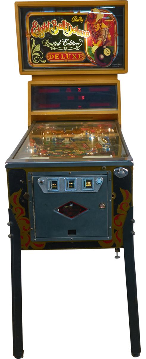 25 Cent Bally Eight Ball Deluxe Pinball Arcade Machine