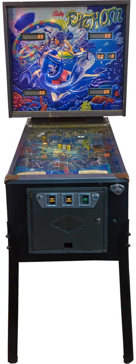 25 Cent Bally Fathom Pinball Floor Arcade Machine