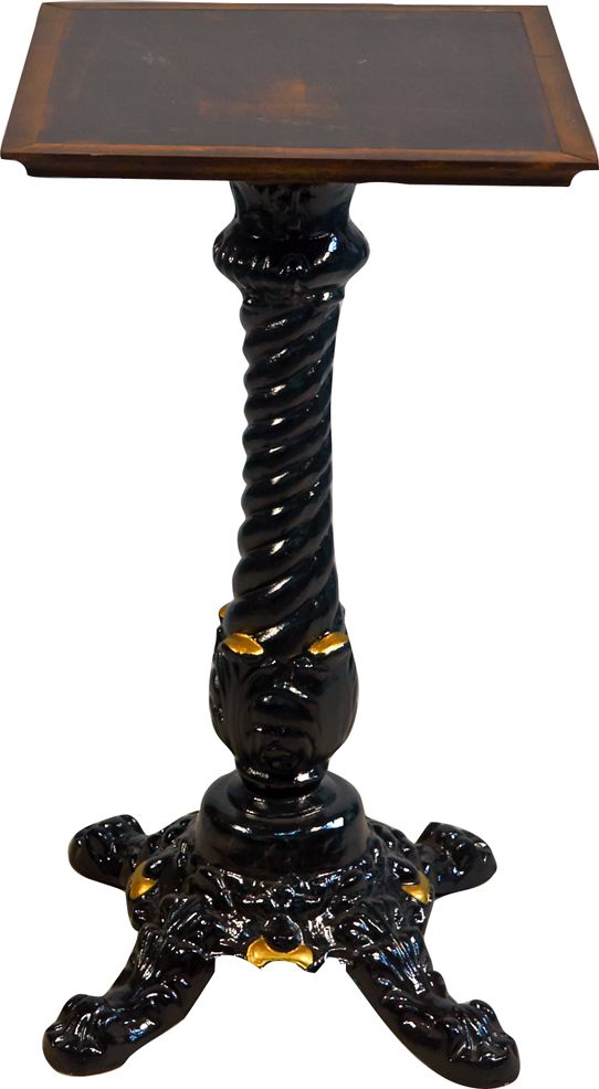 Slot Machine Stand w/ Ornate Black Metal Base