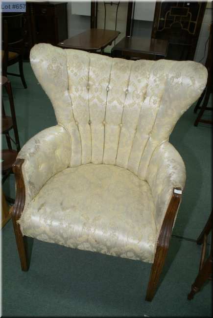 Vintage channel back parlour chair