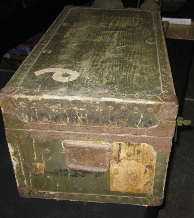 Vintage 1947 Military Trunk