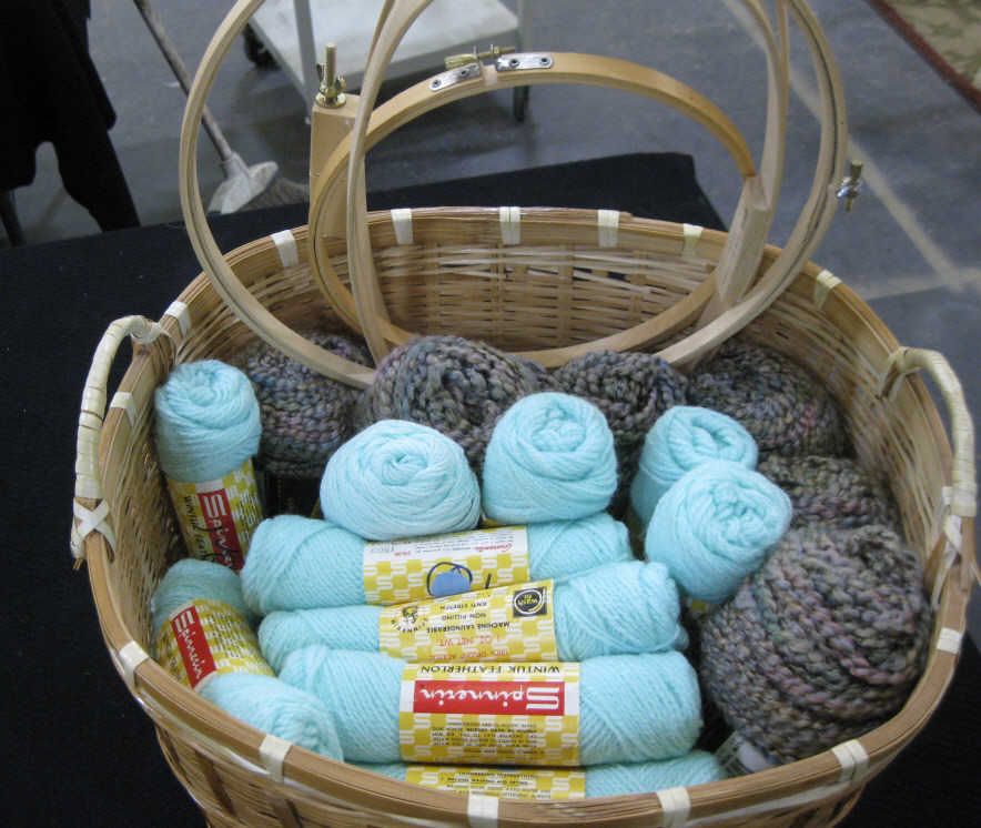 Large Basket Full of Yarn