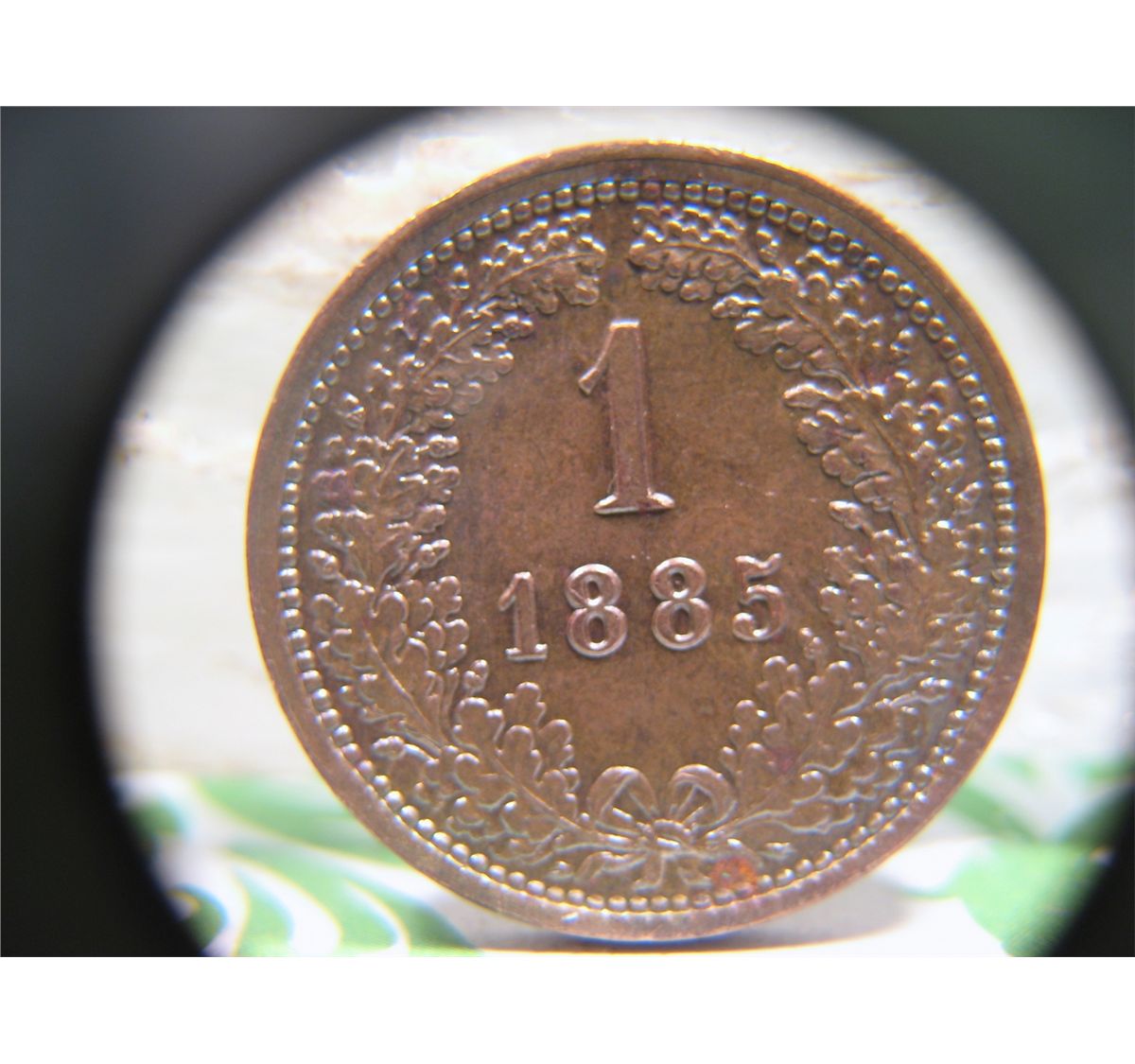 1885 AUSTRIAN 1 CENT COIN- K.K. OSTERCHISCHE SCHEIDEMUNZE "RARE ...