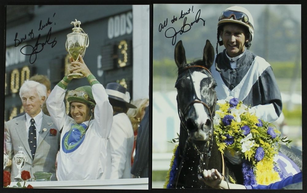 Lot of (2) Jerry Bailey Signed 8x10 Photos Inscribed "Best of luck ...