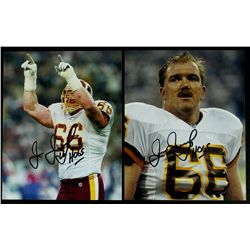 Lot of (2) Joe Jacoby Signed Redskins 8x10 Photos Inscribed "Hogs" (PA LOA)