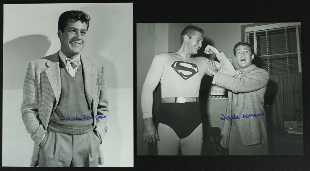 Lot of (2) Jack Larson Signed 8x10 Photos (PA LOA)
