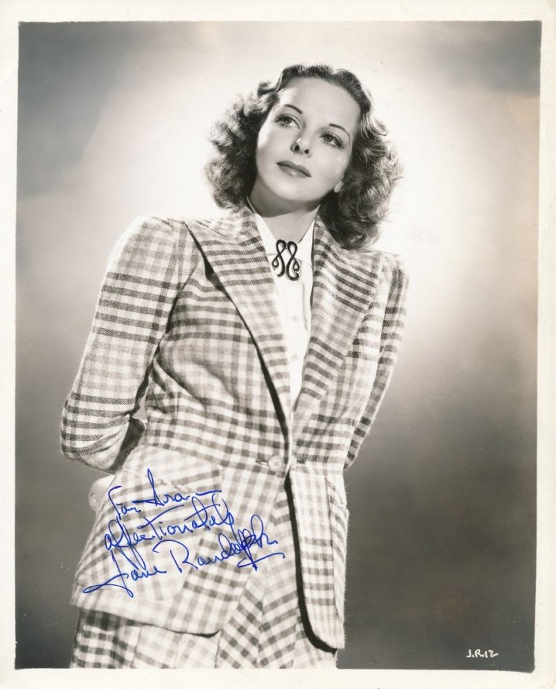 Jane Randolph Signed Vintage 8x10 Photo