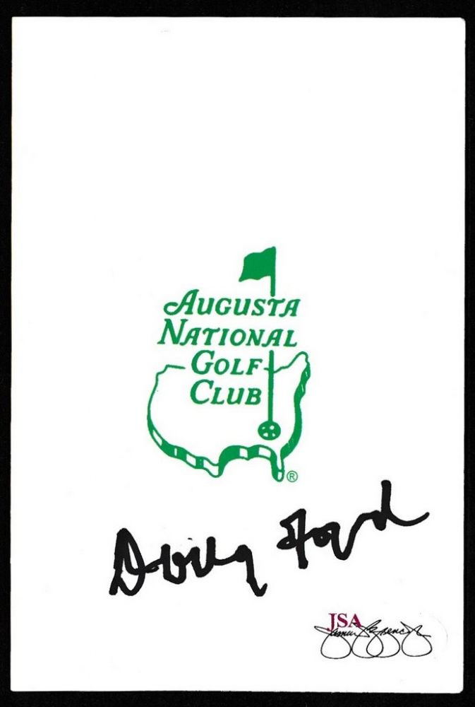 Doug Ford Signed Masters Scorecard (JSA)