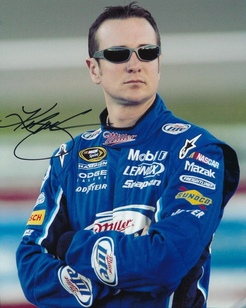 Kurt Busch Signed NASCAR 8x10 Photo (PA LOA)