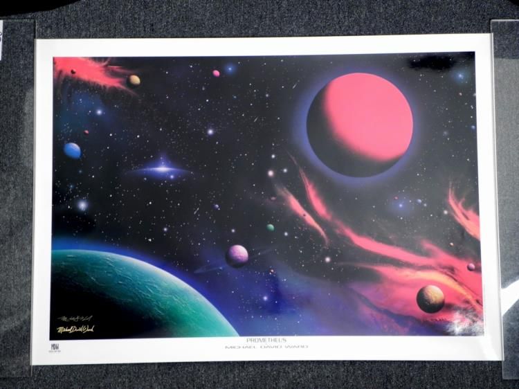 Michael David Ward Signed Prometheus Star Trek Print