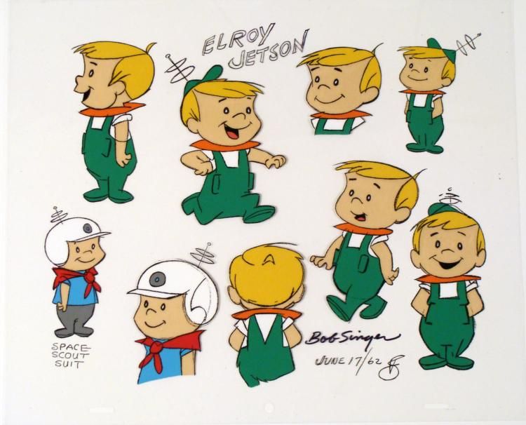 Bob Singer Original Signed Cel 1962 The Jetsons