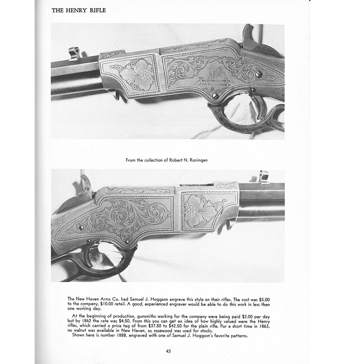 Scarce Hoggson Factory Engraved Henry Lever Action Rifle