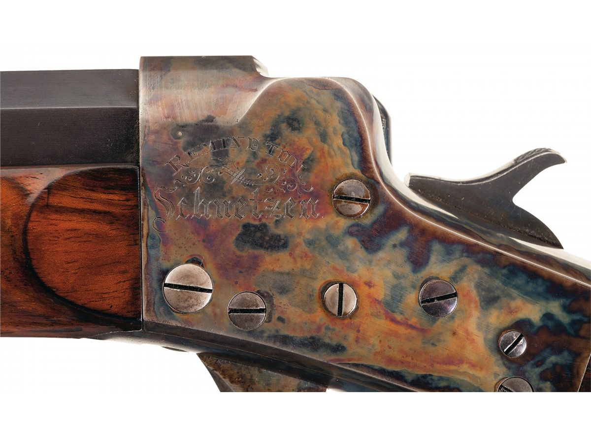 Exceptional Extremely Rare Remington Walker-Hepburn Schuetzen Single ...