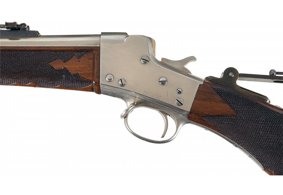 Exceptional Very Rare Special Order Deluxe Long Range Remington Hepburn ...