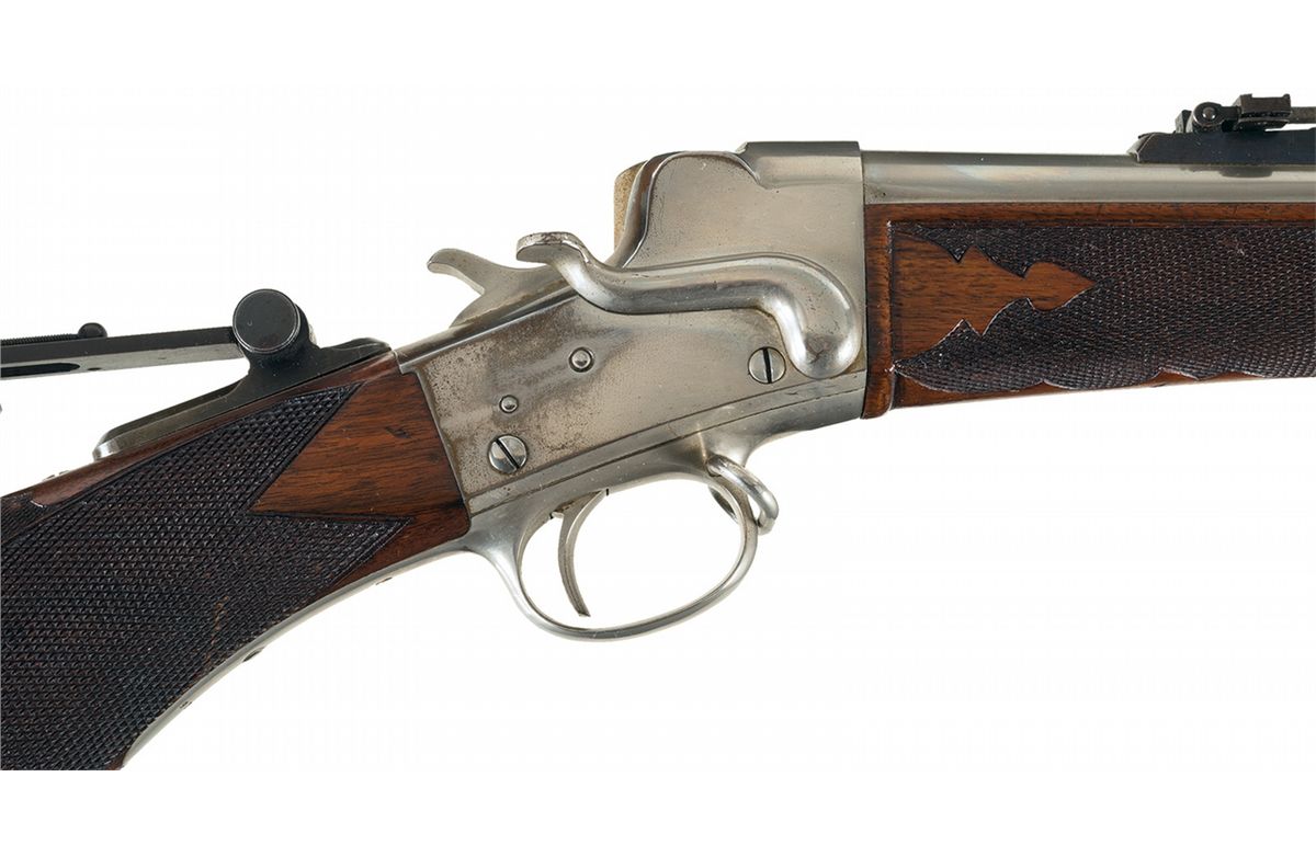 Exceptional Very Rare Special Order Deluxe Long Range Remington Hepburn ...