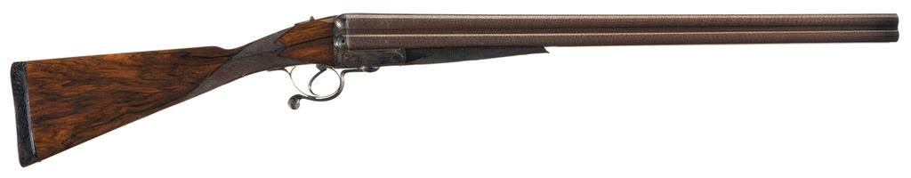 Spectacular Cased Charles Lancaster Quad Barrel Hammerless Shotgun with ...