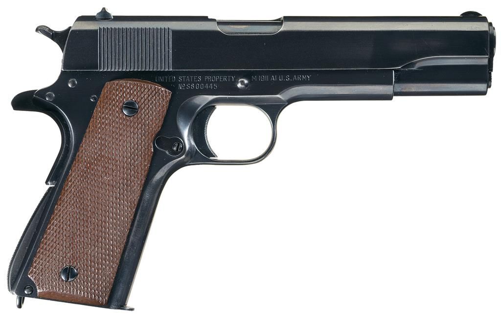 Rare World War II U.S. Singer Manufacturing Company Model 1911A1 Semi ...