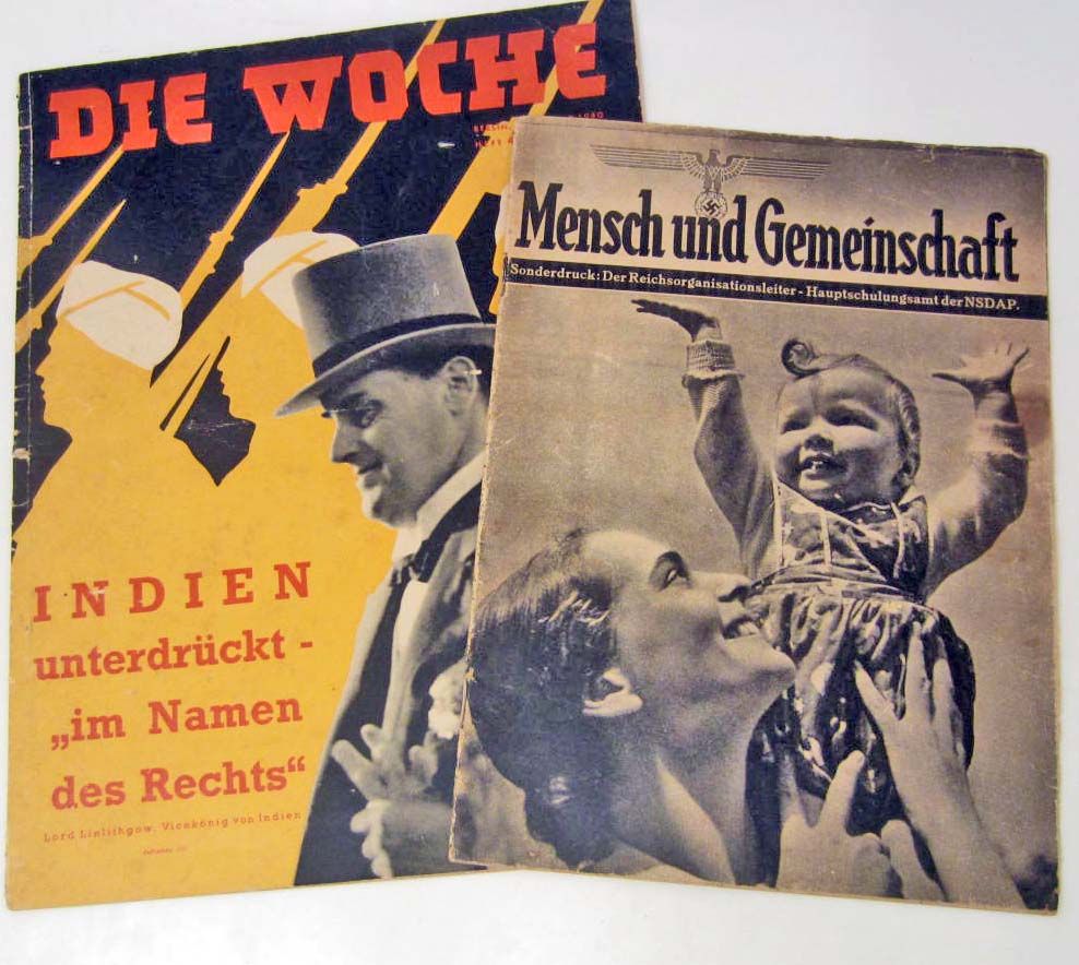 LOT OF 2 GERMAN NAZI MAGAZINES