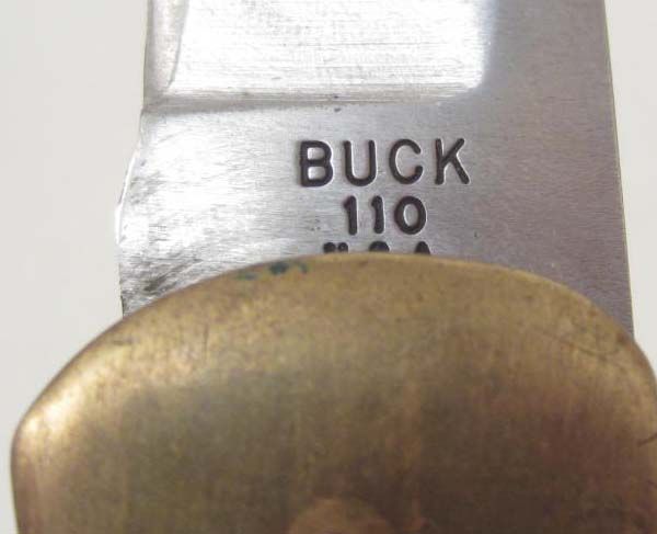 VINTAGE BUCK 110 FOLDING KNIFE W/ CASE