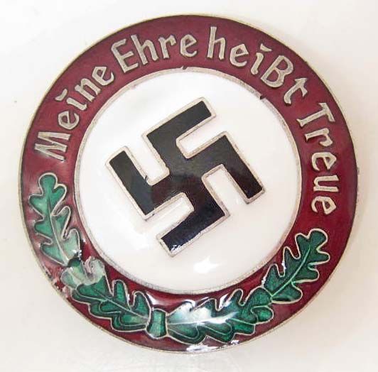 GERMAN NAZI MEINE EHRE HEIST TREUE ENAMELED BADGE