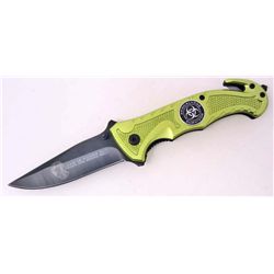 ZOMBIE APOCALYPSE FOLDING KNIFE W/ ASSISTED OPEN
