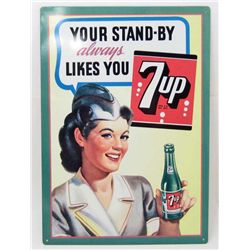 7-UP SODA METAL SIGN