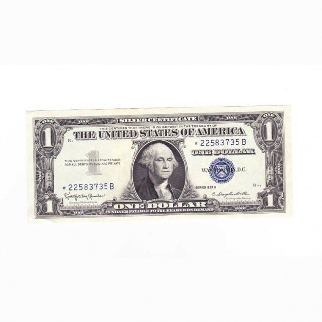Star Blue Seal Dollar Bill