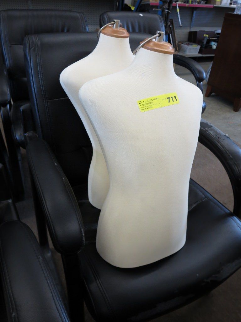 2 Hanging torso forms, child size