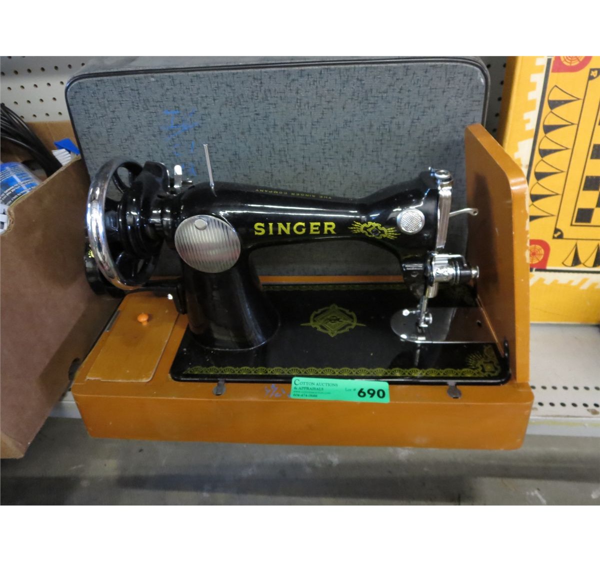 Vintage portable Singer sewing machine