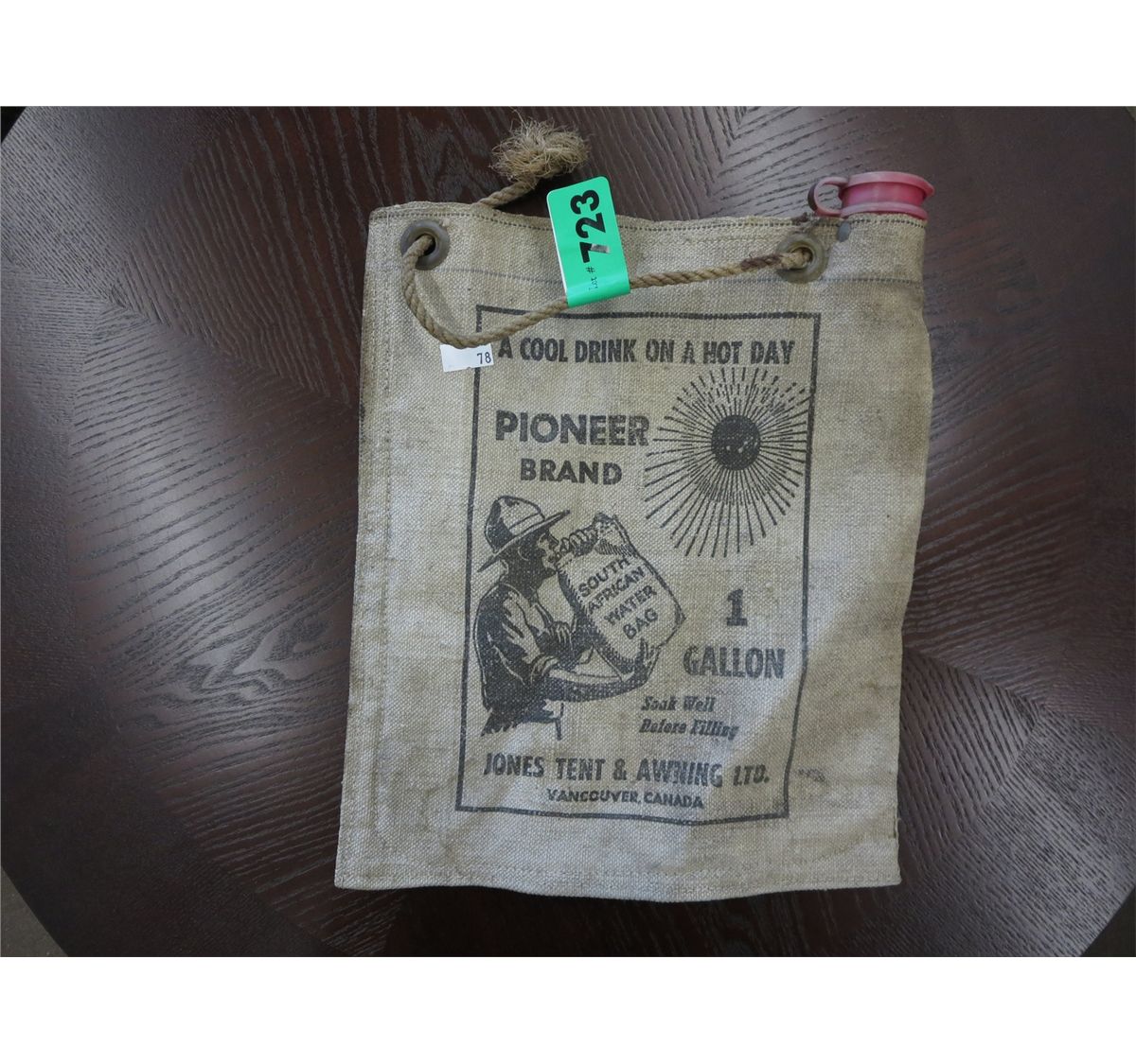 Vintage South African water bag