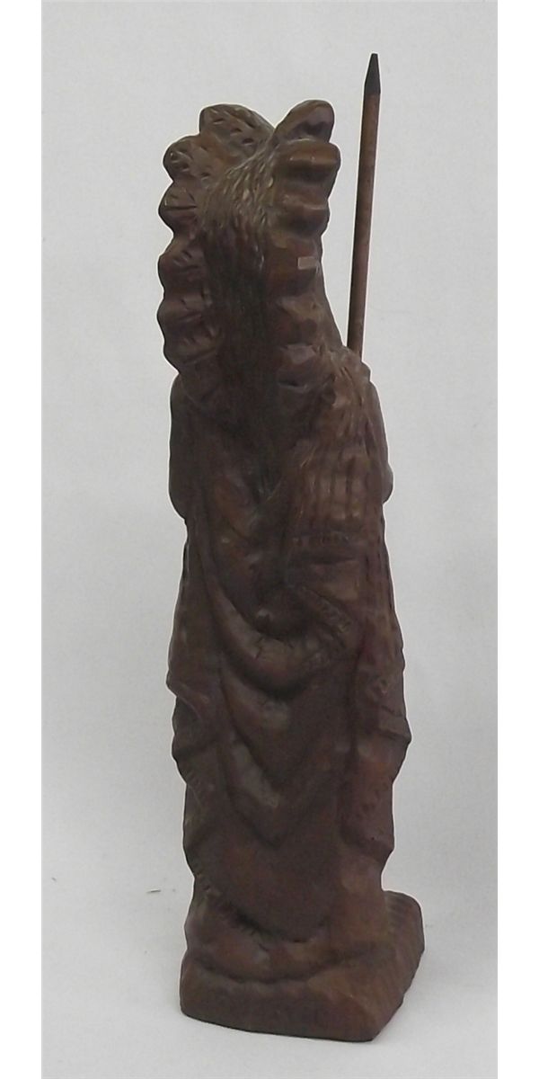 Red Mill Virginia Indian Chief Pecan Shell Statue