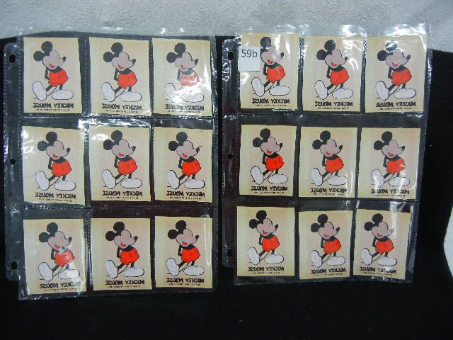 18 Walt Disney Mickey Mouse Glass Decals Thermo Cal-Roll Mark