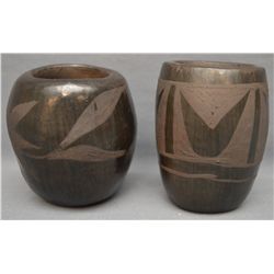 TWO SANTO DOMINGO POTTERY VASES