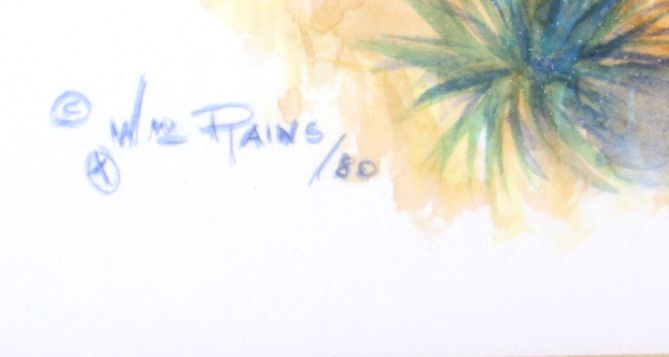 Billings, Montana Artist William Rains Watercolor