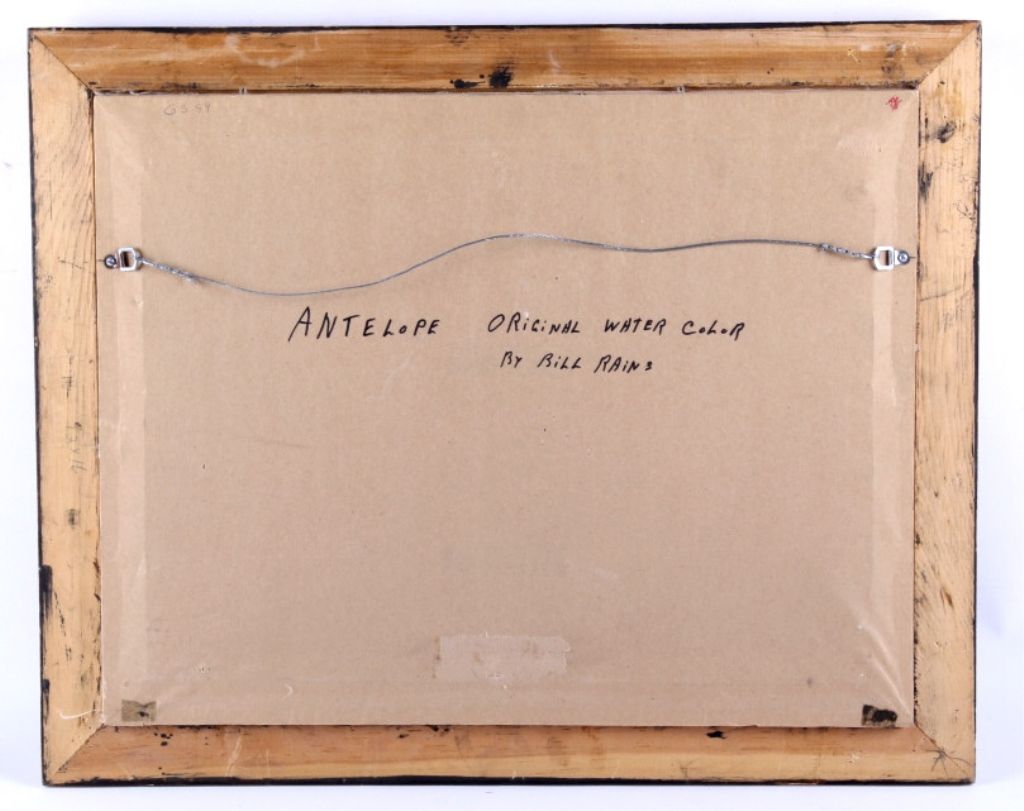 Billings, Montana Artist William Rains Watercolor