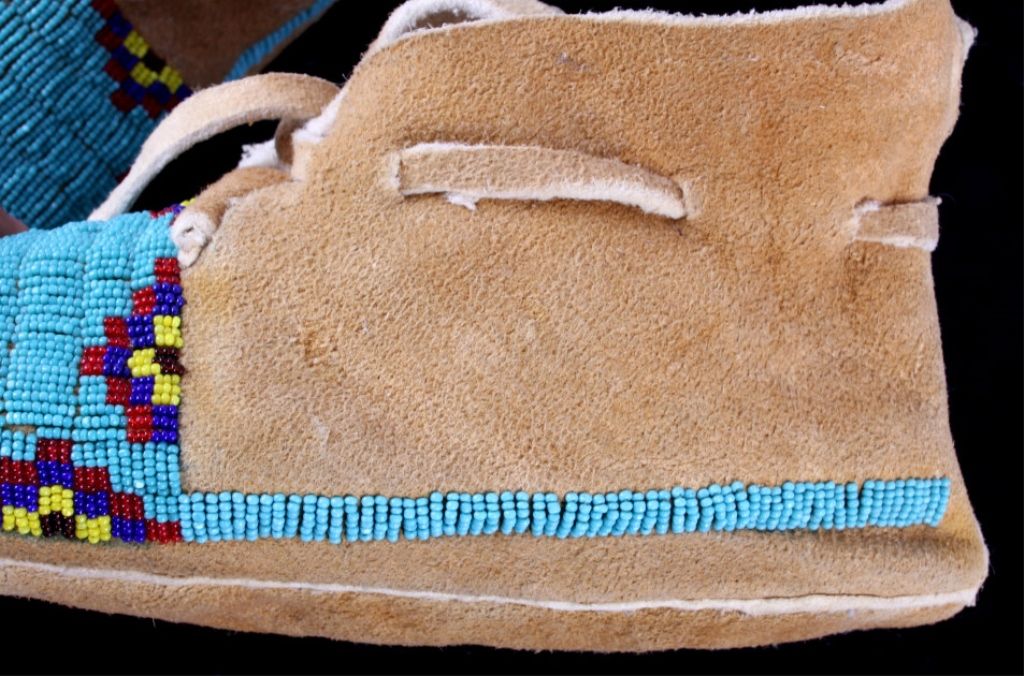 Sioux Beaded Moccasins circa 1930-1940's