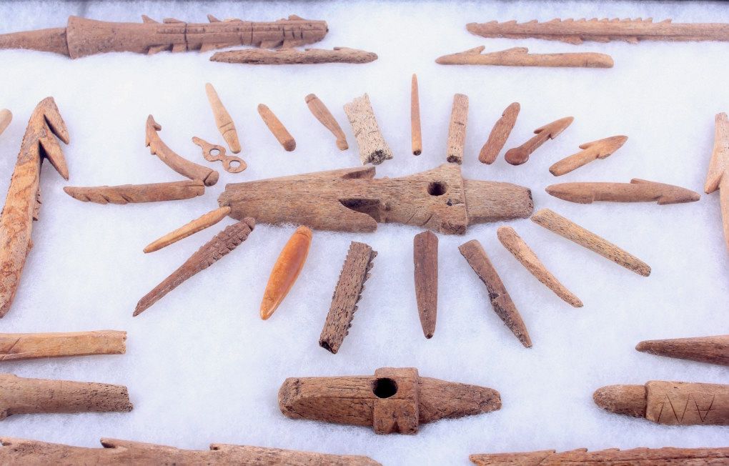 Ancient Carved Ivory Inuit Eskimo Artifacts