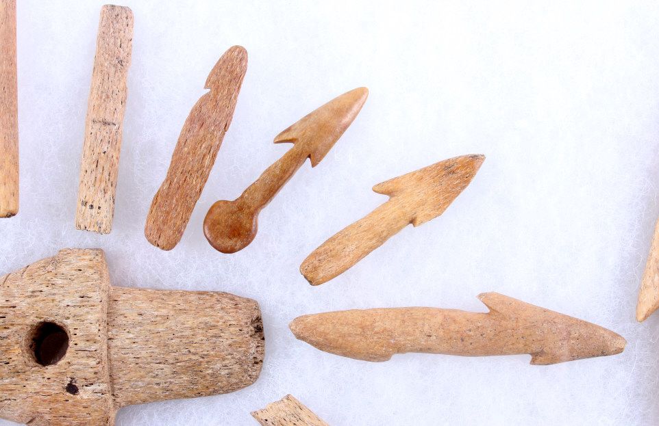 Ancient Carved Ivory Inuit Eskimo Artifacts