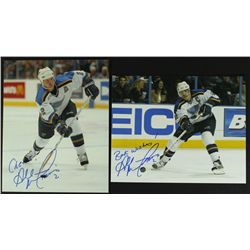 Lot of (2) Allan "Al" MacInnis Signed Flames 8x10 Photos Inscribed ...