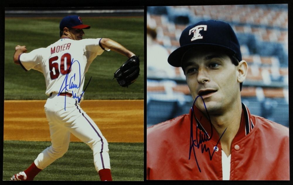 Lot of (2) Jamie Moyer Signed 8x10 Photos (PA LOA)