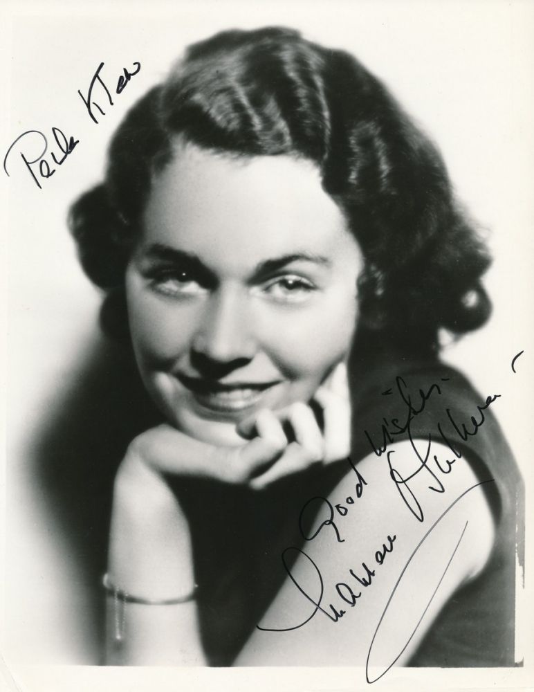 Maureen O'Sullivan Signed & Inscribed Vintage 8x10 Photo