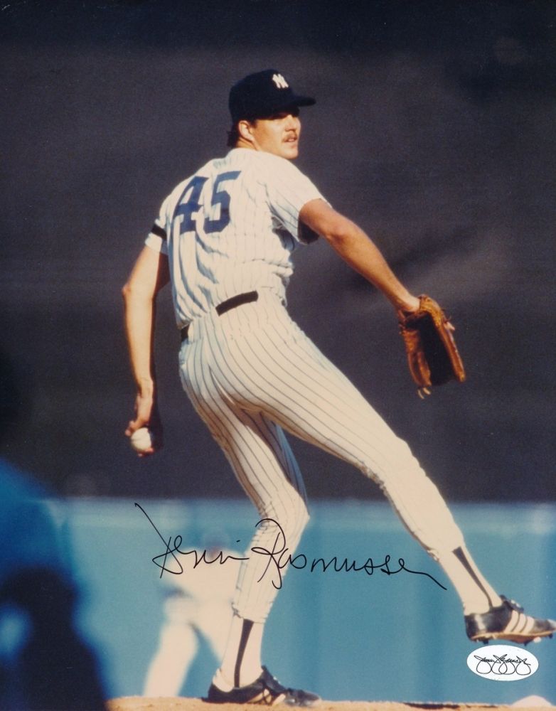 Dennis Rasmussen Signed Yankees 8x10 Photo (JSA)
